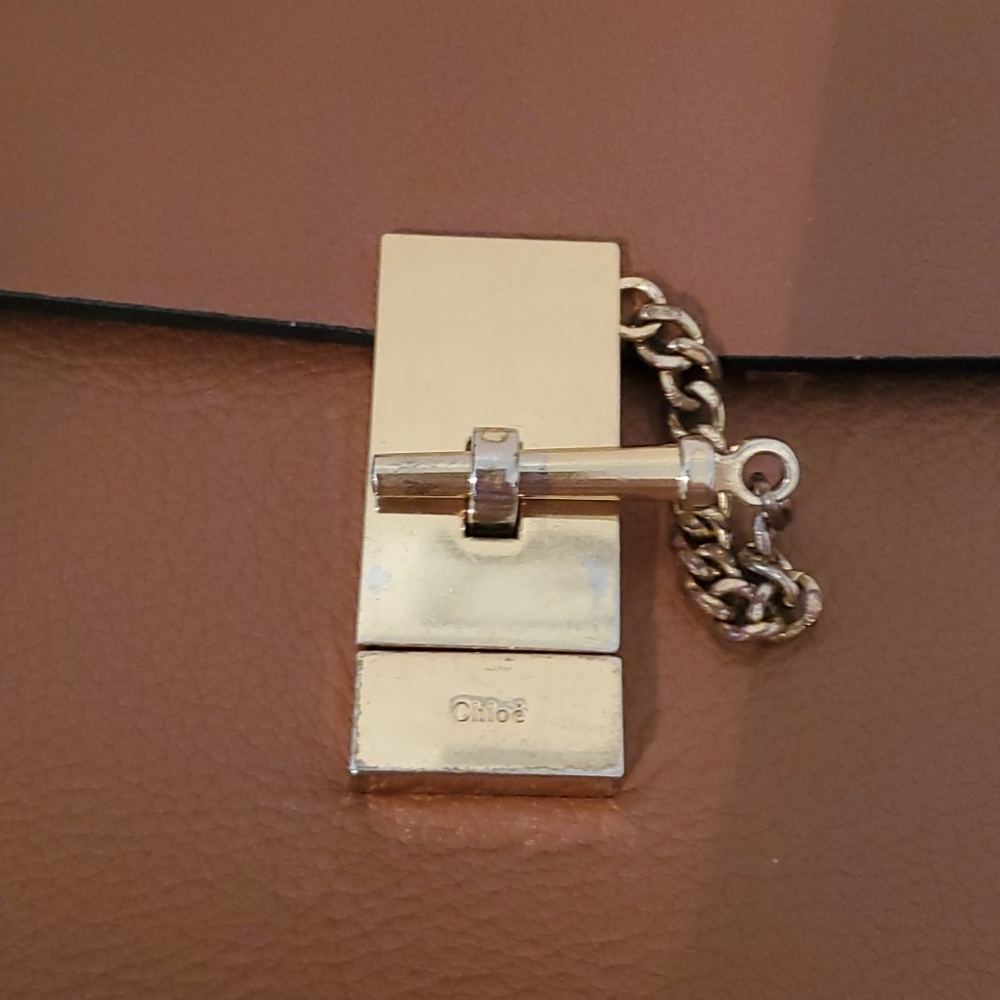 Chloe Grained Lambskin Mini Drew Crossbody - Gem